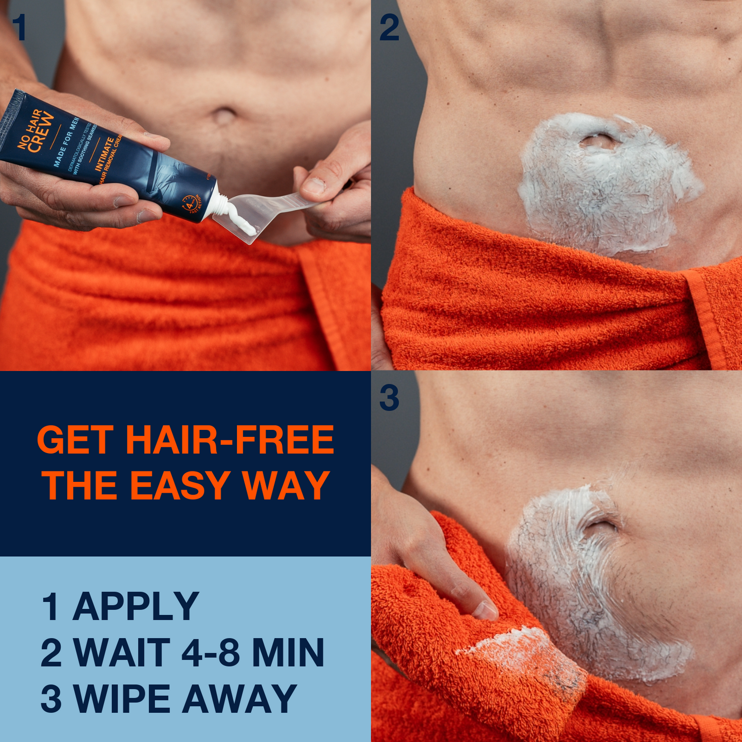 No Hair Crew Instructions
