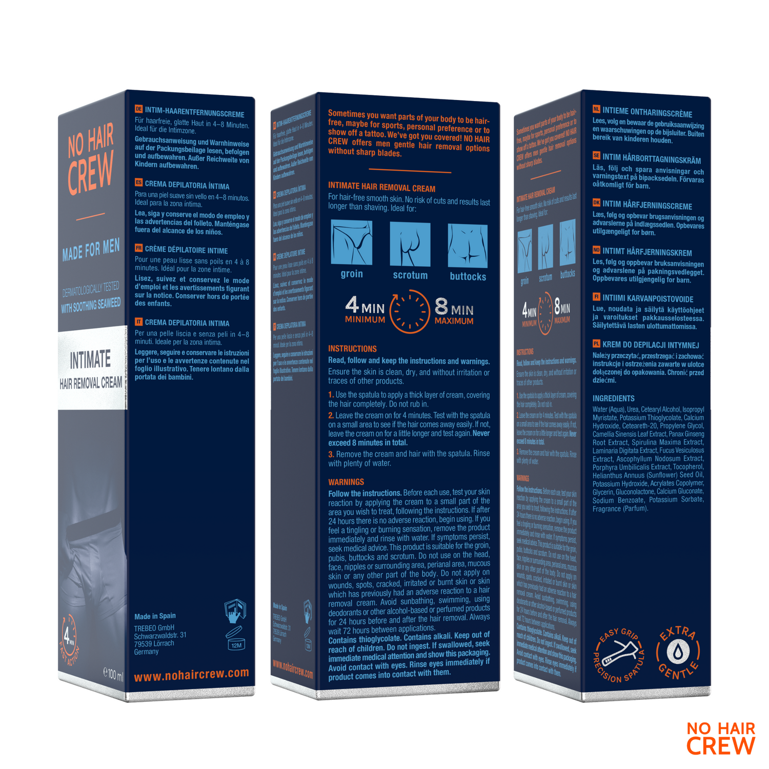 NO HAIR CREW Gentle and effective hair removal made for men