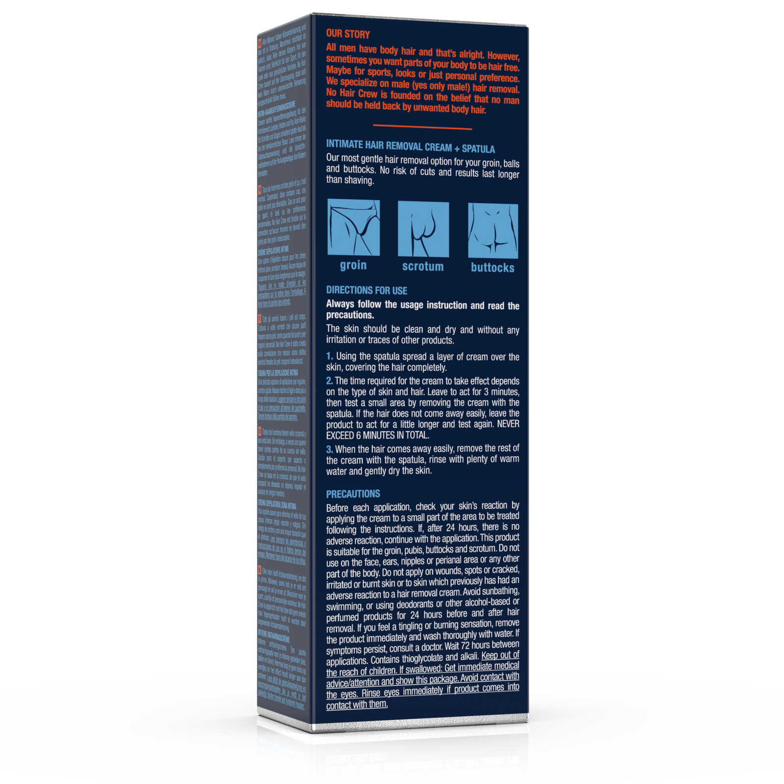 NO HAIR CREW Gentle and effective hair removal made for men